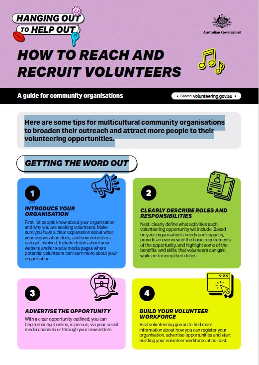 A guide for multicultural community organisations - How to reach and ...