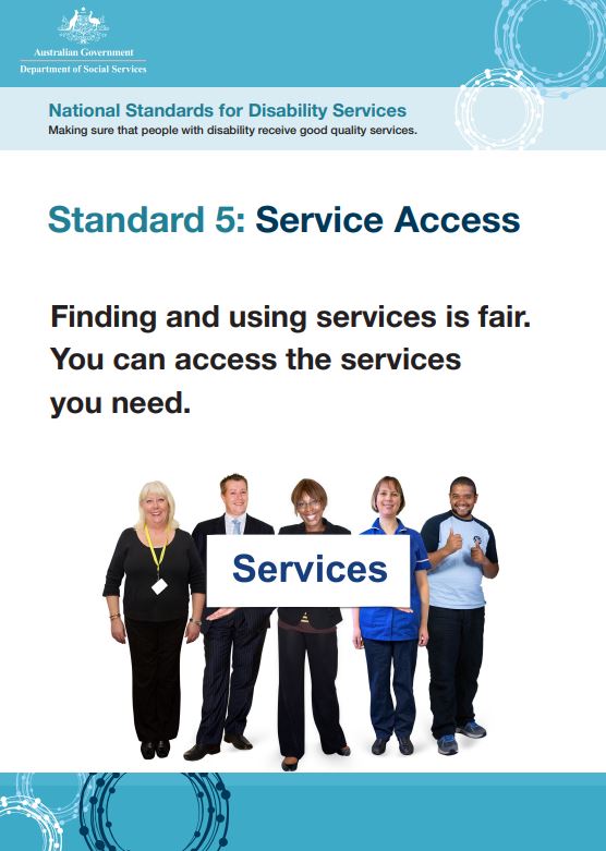 National Standards for Disability Services - Easy Read poster ...