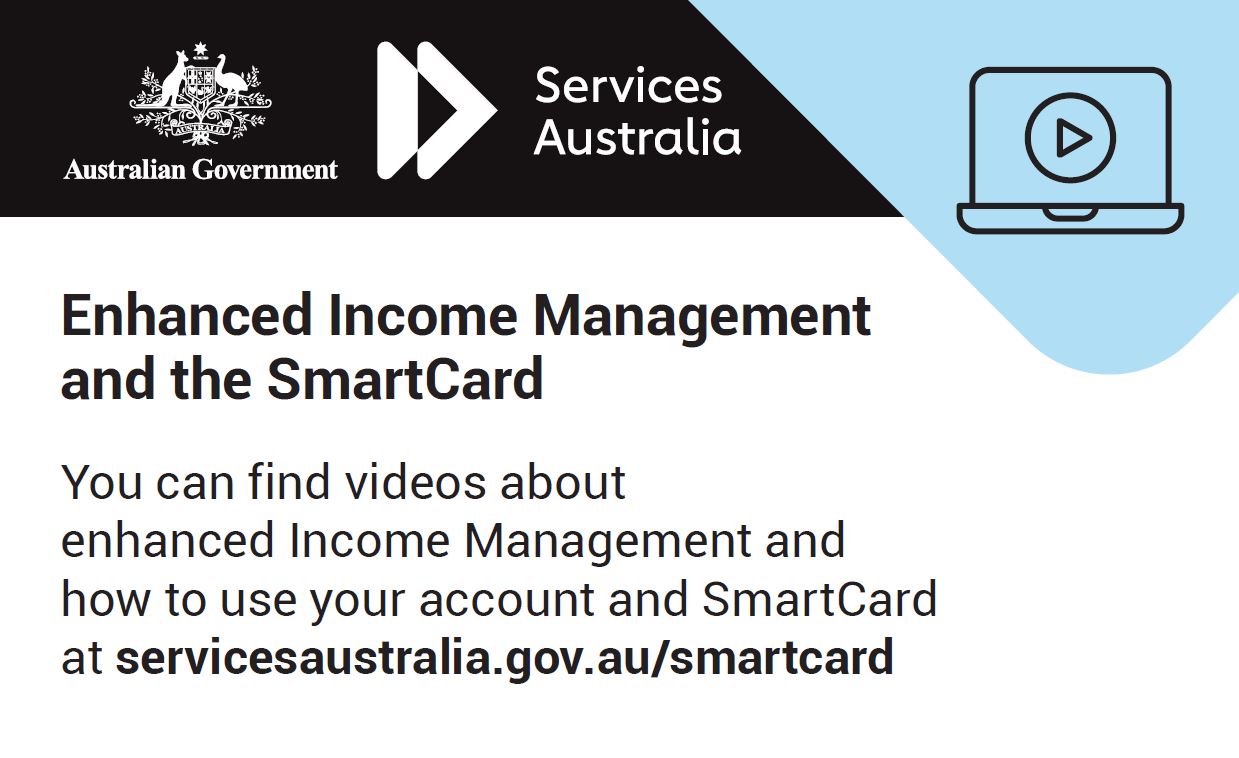 Enhanced Income Management animated videos contact card | Department of ...