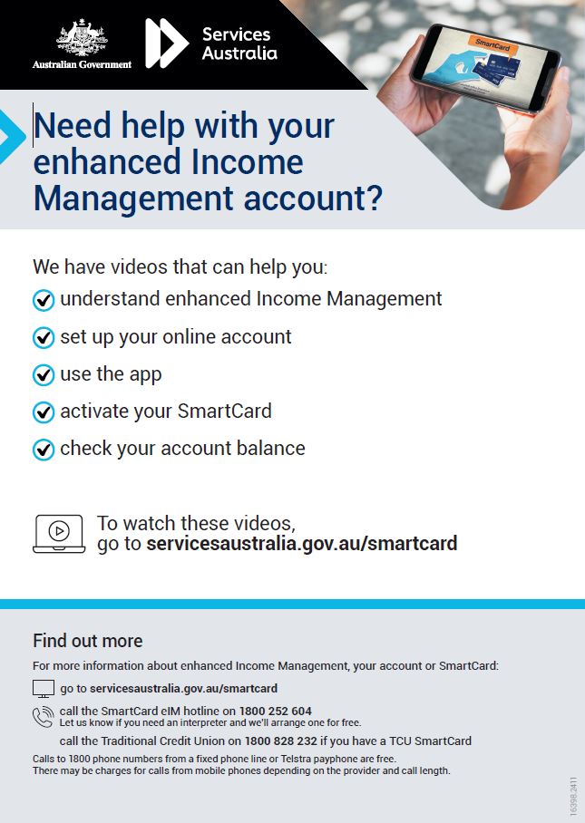 Enhanced Income Management animated videos poster | Department of ...