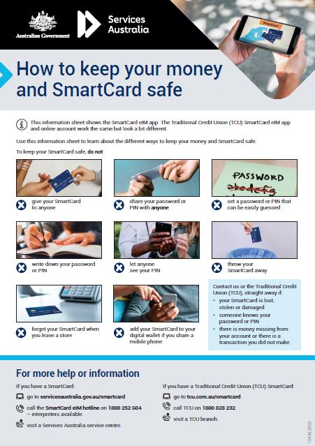 How to keep your money and SmartCard safe Information Sheet ...
