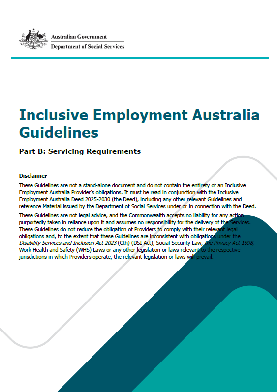 Inclusive Employment Australia Guidelines – Part B | Department of ...