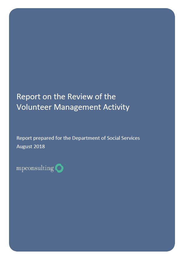 Report on the Review of the Volunteer Management Activity | Department ...