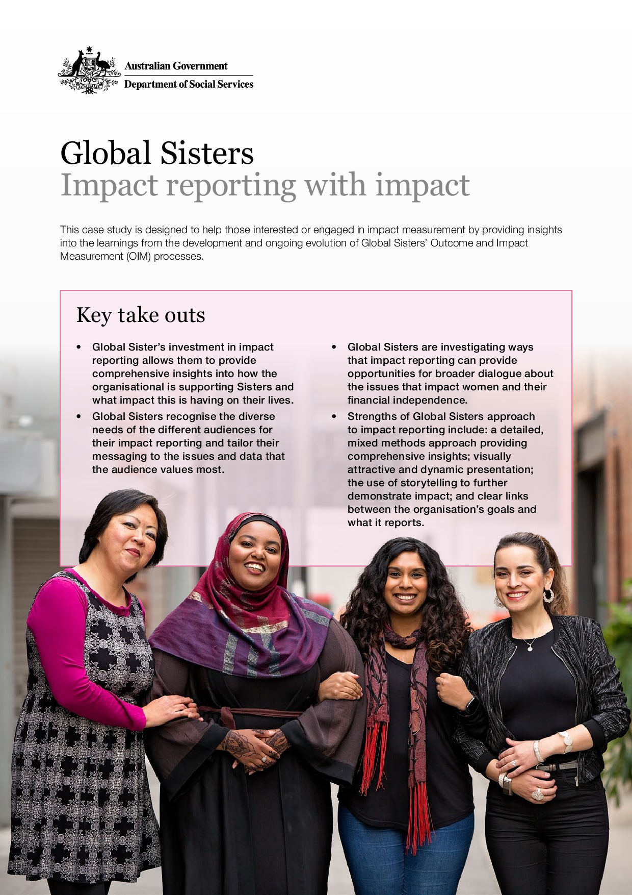 Case Study 2 – Impact reporting with impact | Department of Social Services