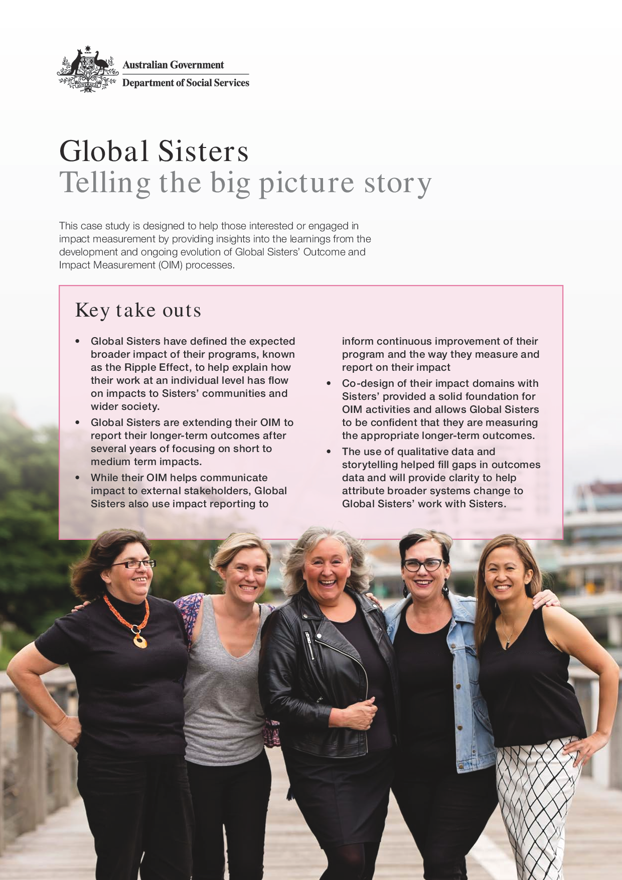 Case Study 3 – Telling the big picture story | Department of Social ...