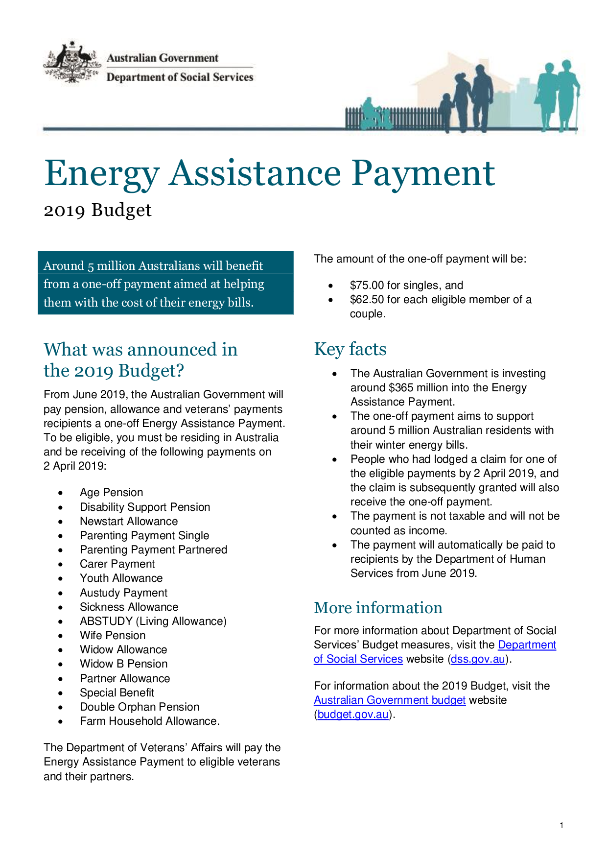 Energy Assistance Payment | Department of Social Services
