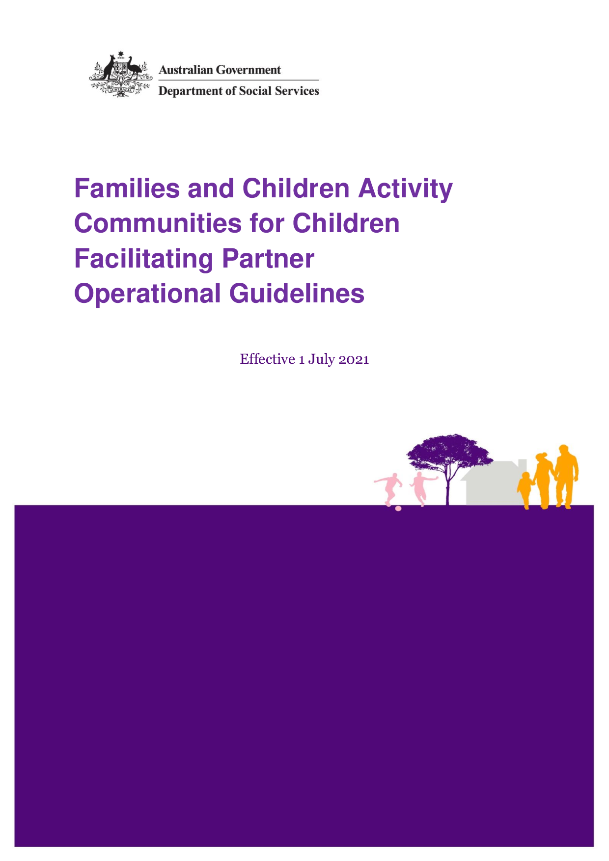 Communities for Children Facilitating Partners (CfC FP) Operational ...