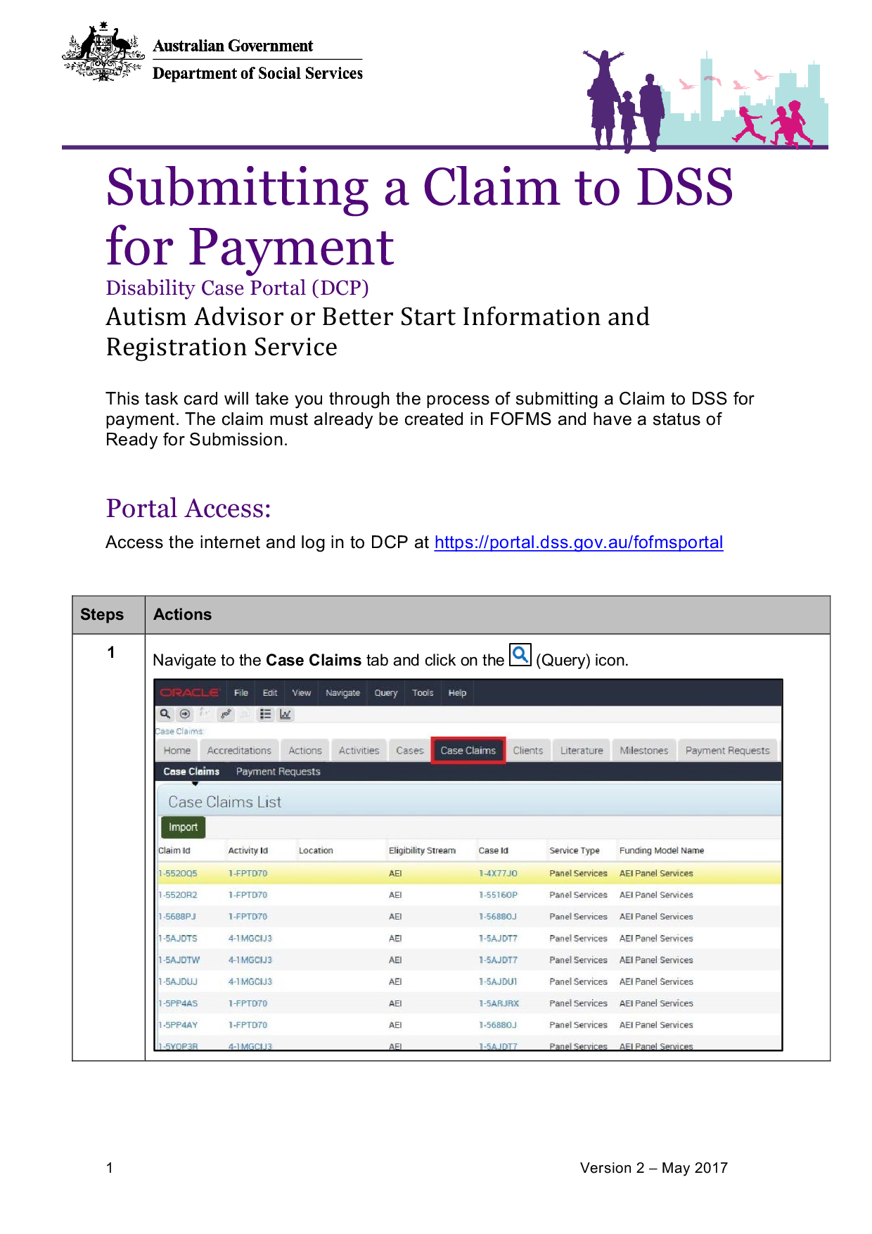 Submitting a Claim to DSS for Payment | Department of Social Services