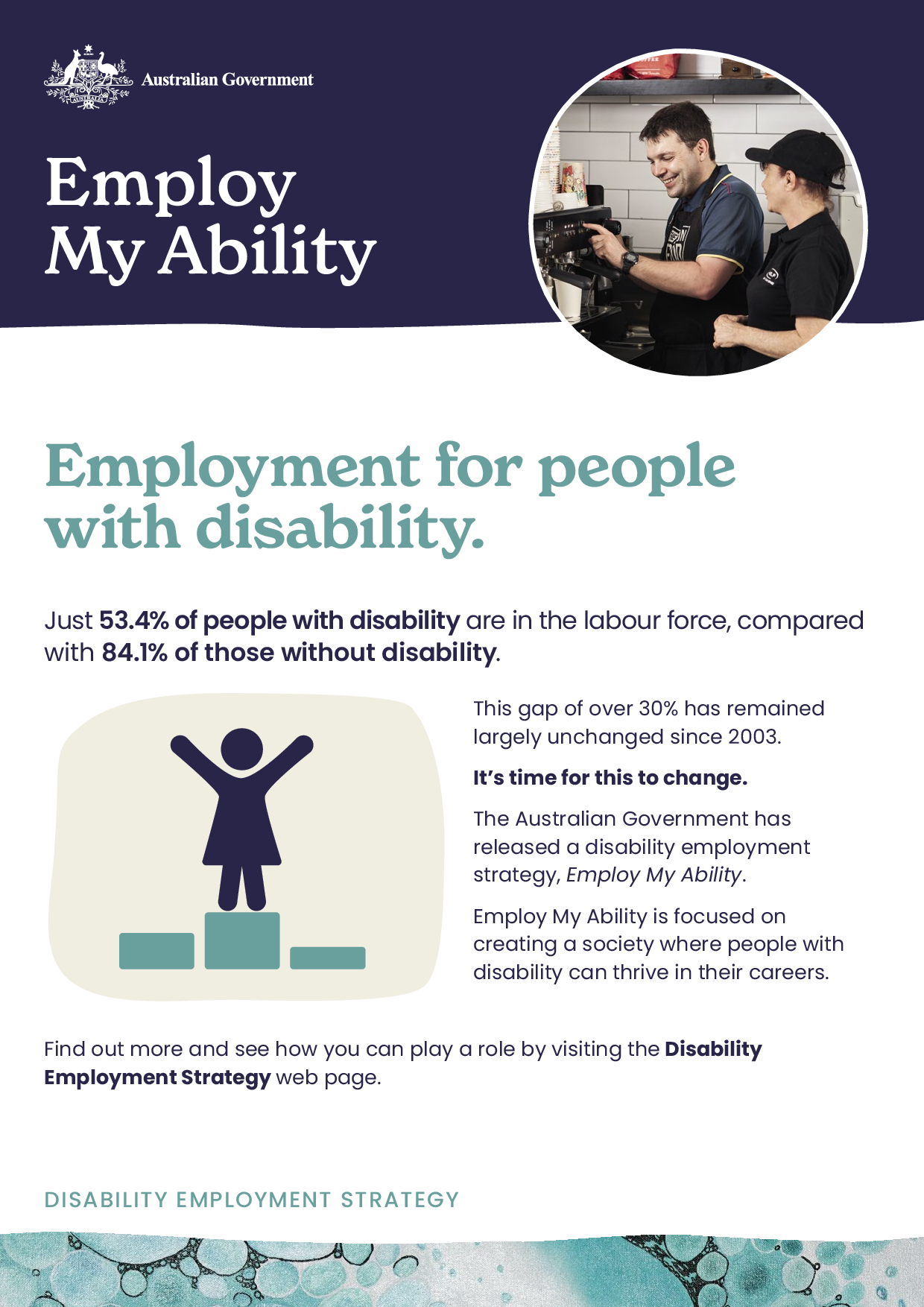 Employment for people with disability | Department of Social Services
