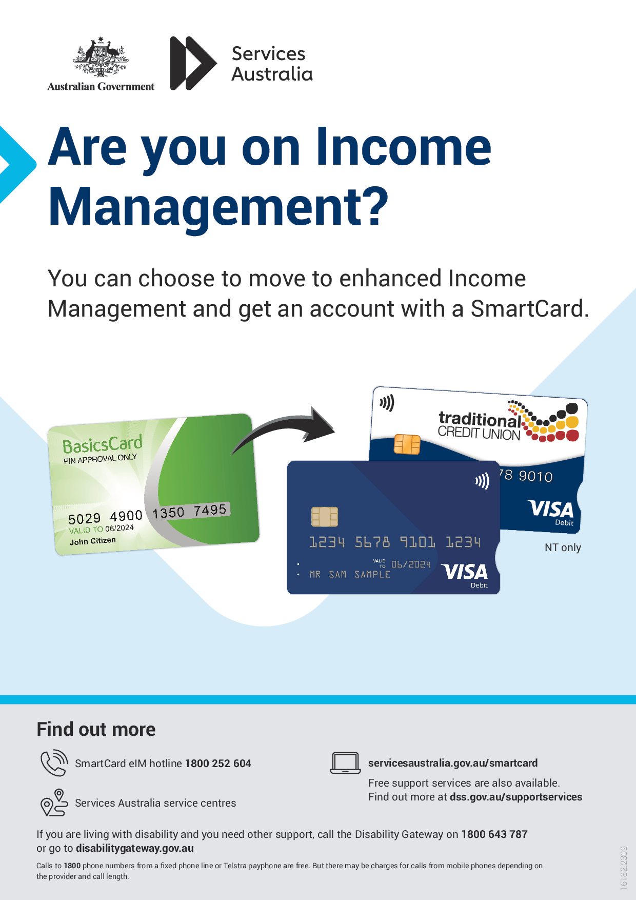 Are you on Income Management flyer | Department of Social Services